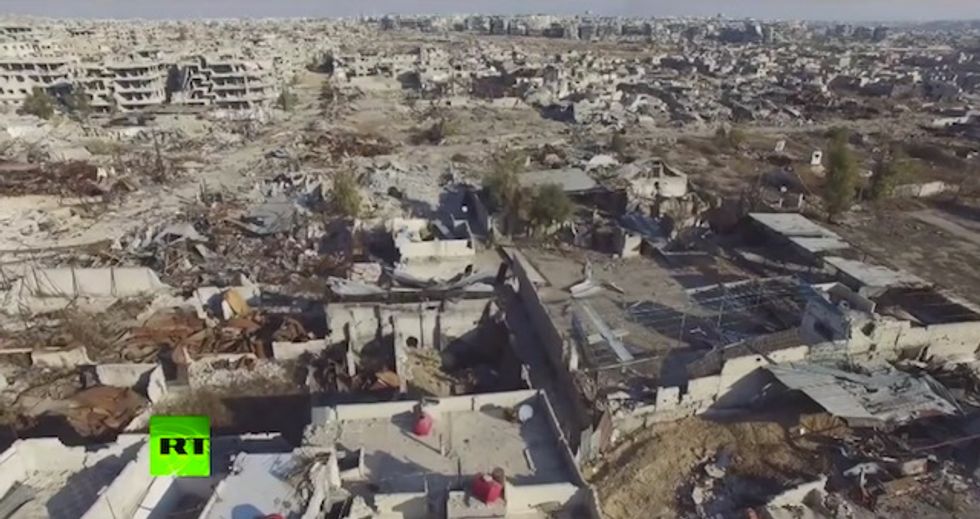 Drone Video Shows the ‘Apocalyptic’ Birds’-Eye View of a Damascus ...