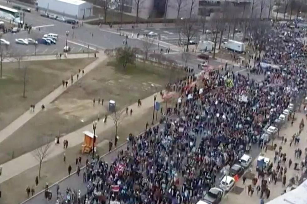 Watch: Amazing time-lapse captures the massive crowd marching through D ...