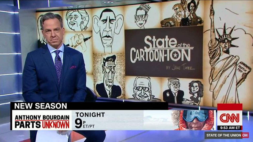Jake Tapper illustrates, airs questionable cartoon of Trump adviser ...