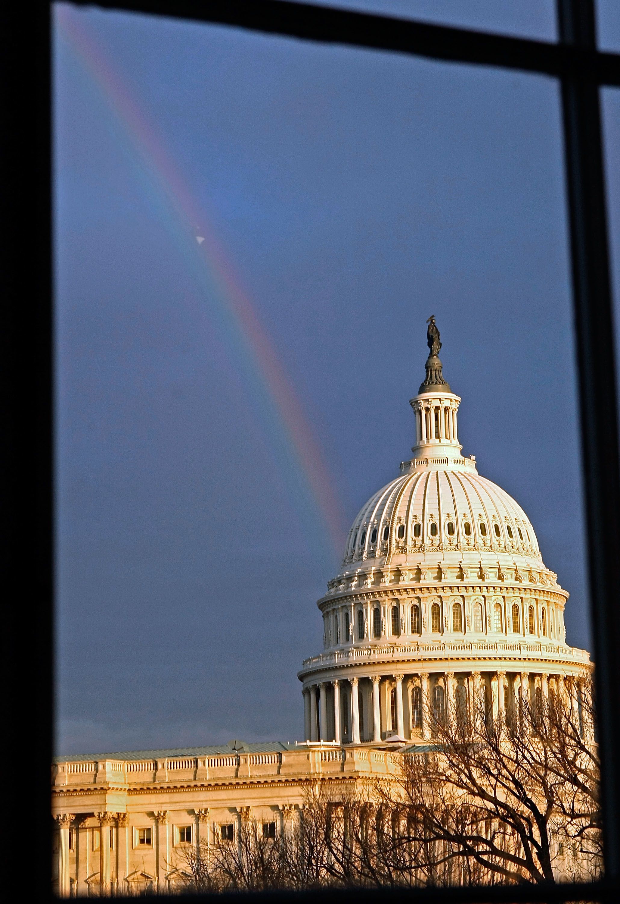 Rainbow Shines On Capitol In A Hopeful Sign - PAPER Magazine