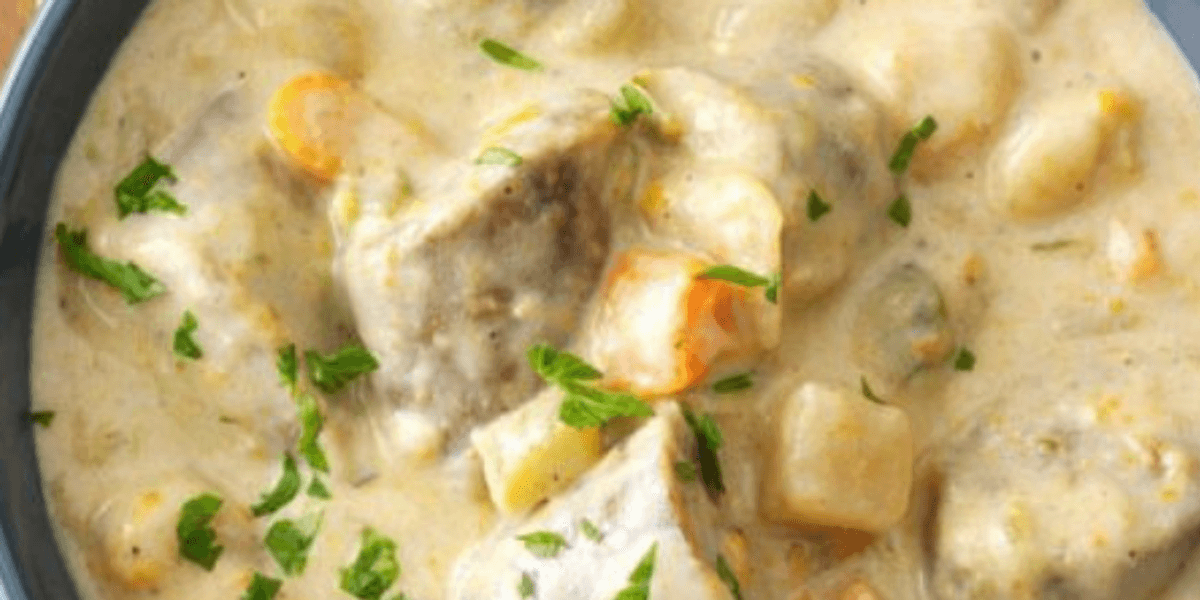 Cheesy Brat Stew - My Recipe Magic