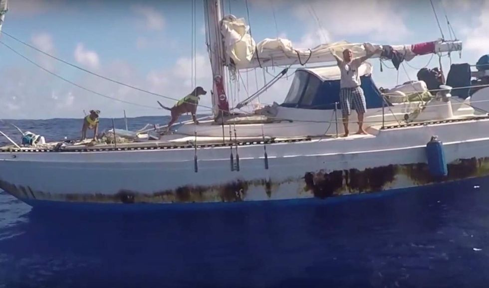 U.S. Navy rescues women lost at sea for five months aboard busted boat ...