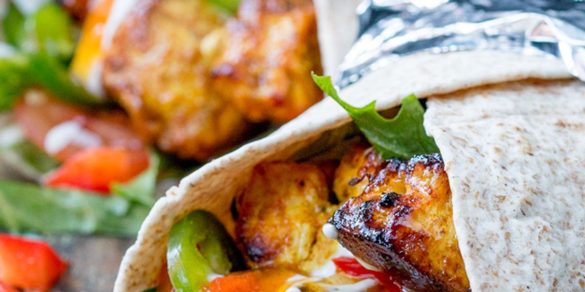 Chicken Tikka Chapati Burritos - My Recipe Magic