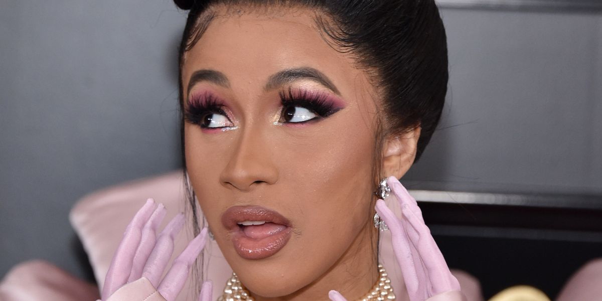 Cardi B Wears a Mugler Vintage Gown on the 61st Grammys Red Carpet ...