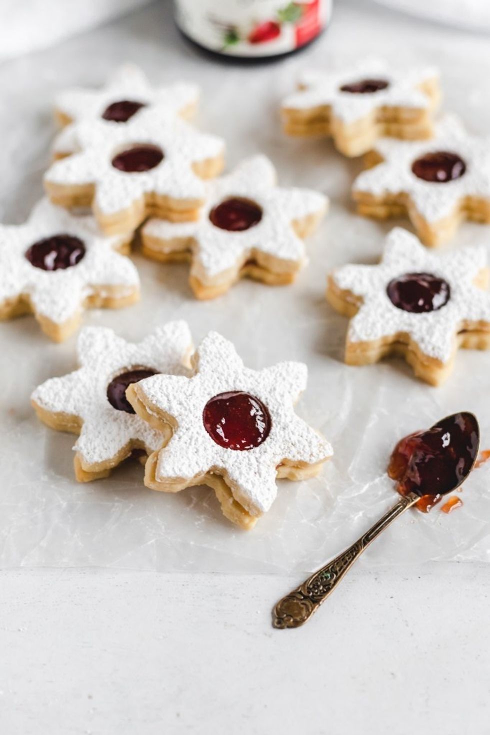 Strawberry Almond Linzer Cookies - My Recipe Magic
