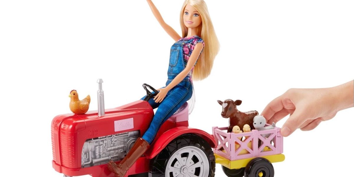 Barbie is now a farmer, complete with a tractor and chickens - It's a ...