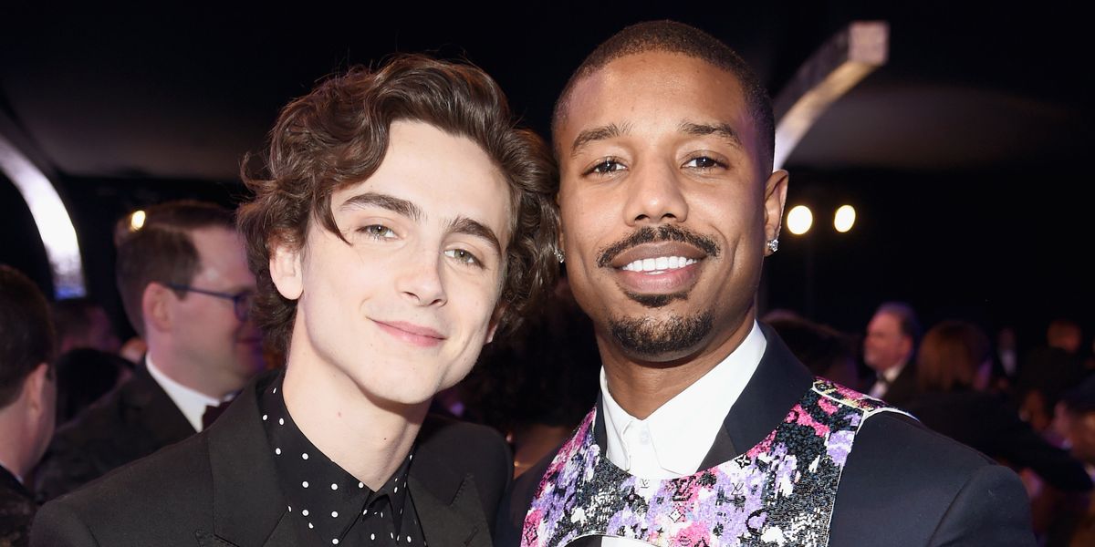 Michael B. Jordan Wore a Floral Harness to SAG - PAPER Magazine