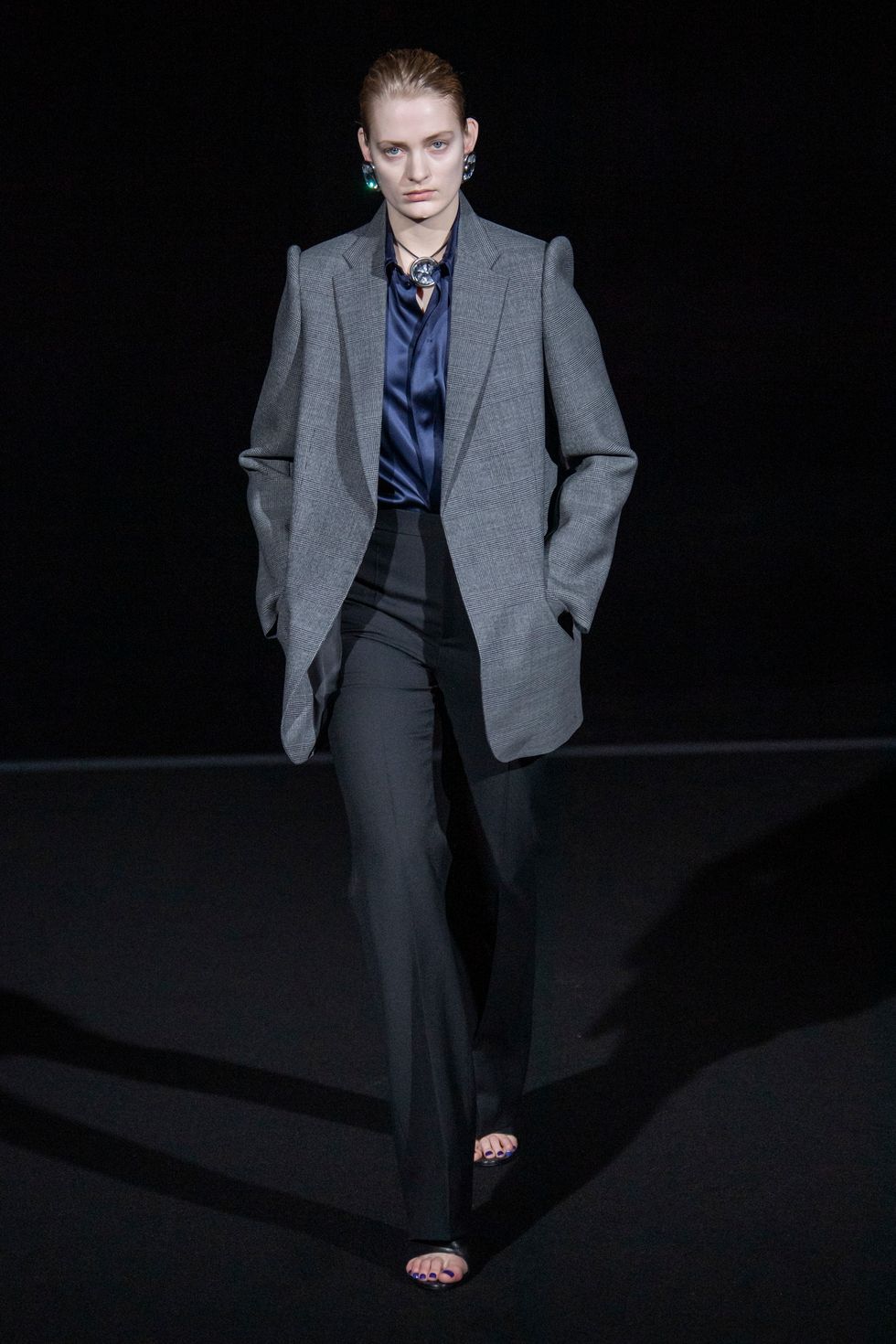 Structured Collars and High-Impact Neon at Balenciaga - PAPER Magazine