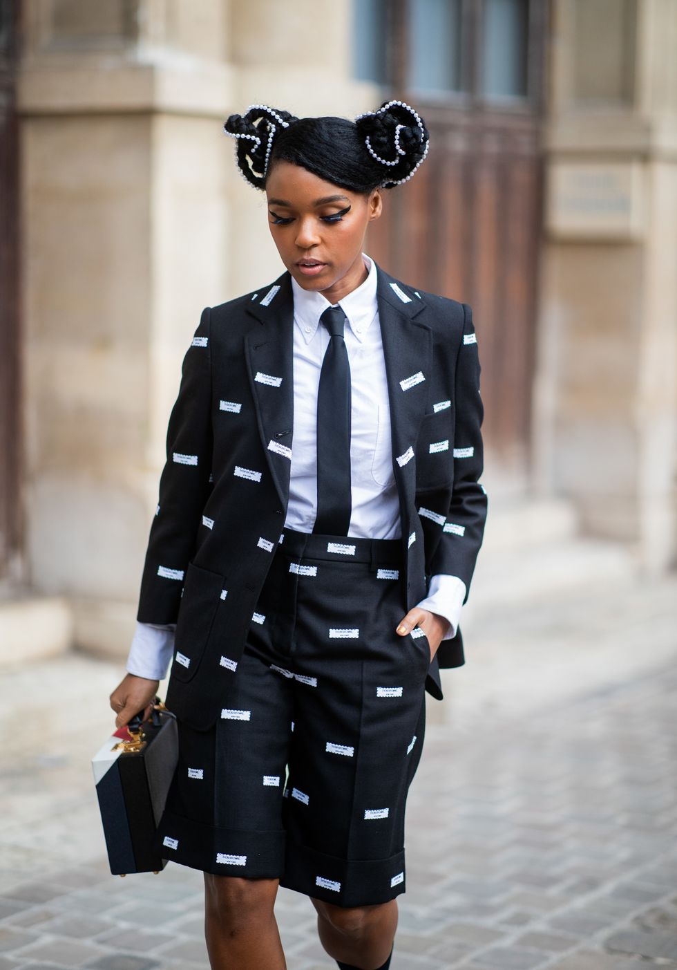 Janelle Monáe Attends Thom Browne, Valentino, Zendaya Shows - PAPER ...