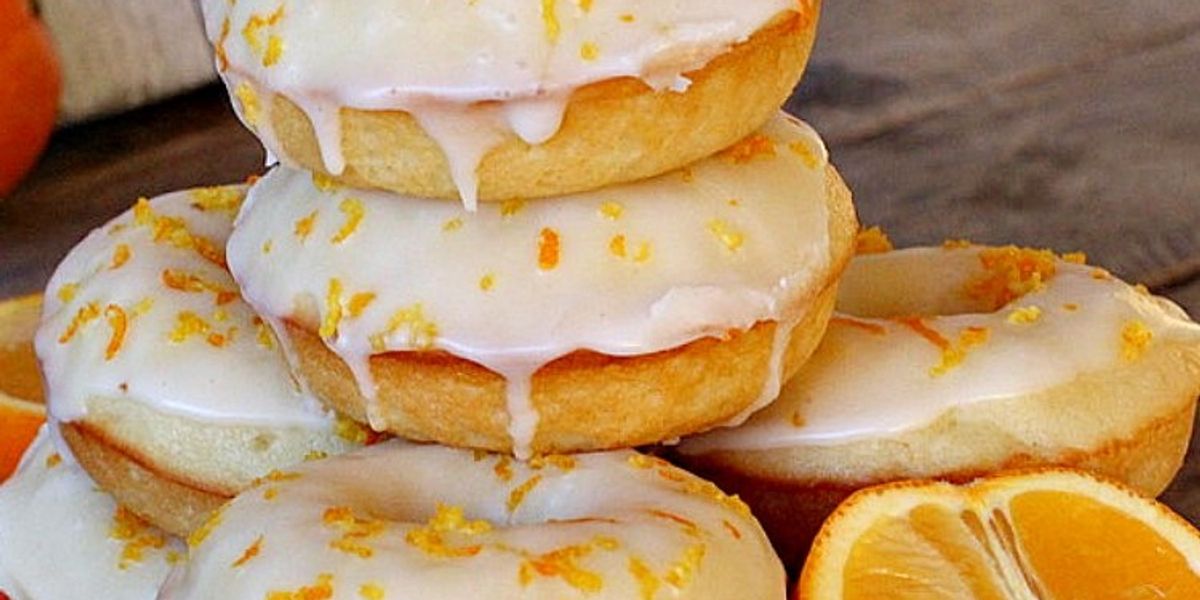 Glazed Orange Donuts - Can't Stay Out of the Kitchen - My Recipe Magic