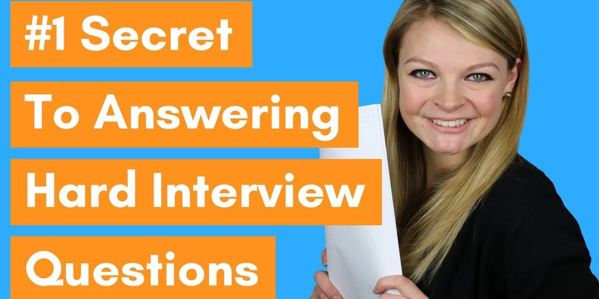 Interview HACK: #1 Secret To Answering Hard Interview Questions - Work ...