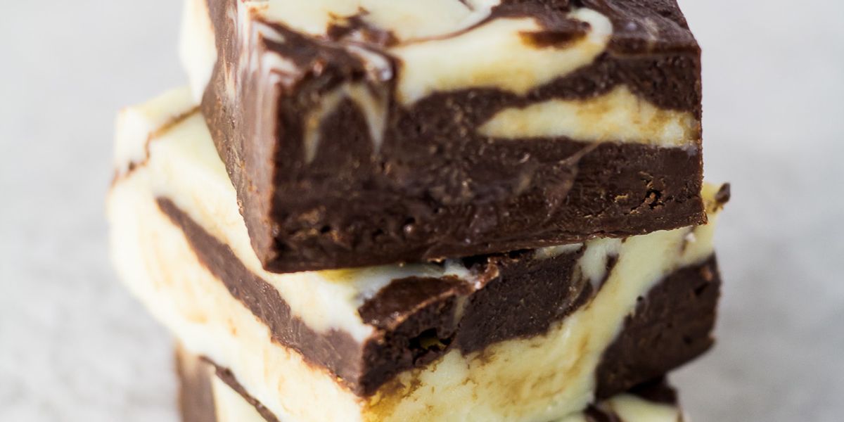 Chocolate Marble Fudge - My Recipe Magic