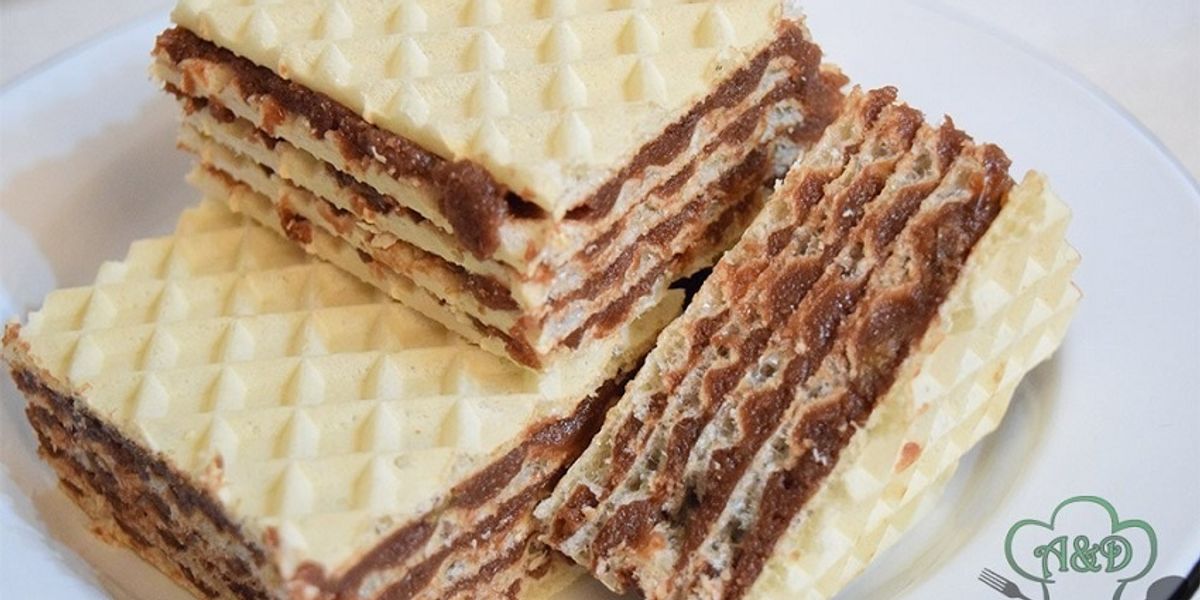 Chocolate Wafer Cake – Traditional Balkan Dessert - My Recipe Magic