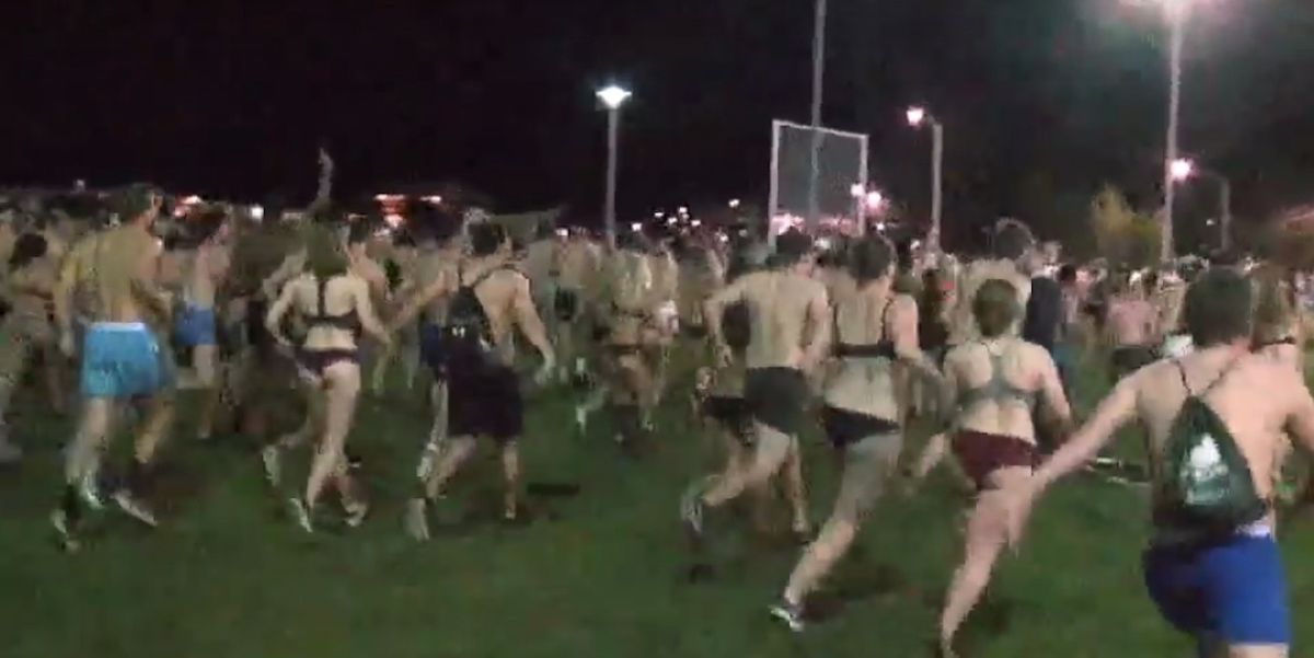 'Undie Run' features Colorado State students stripped to their skivvies ...