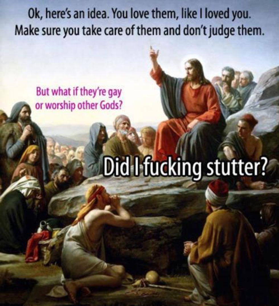 An Open Letter From Jesus To Everyone Who Is Scared Of Gay People