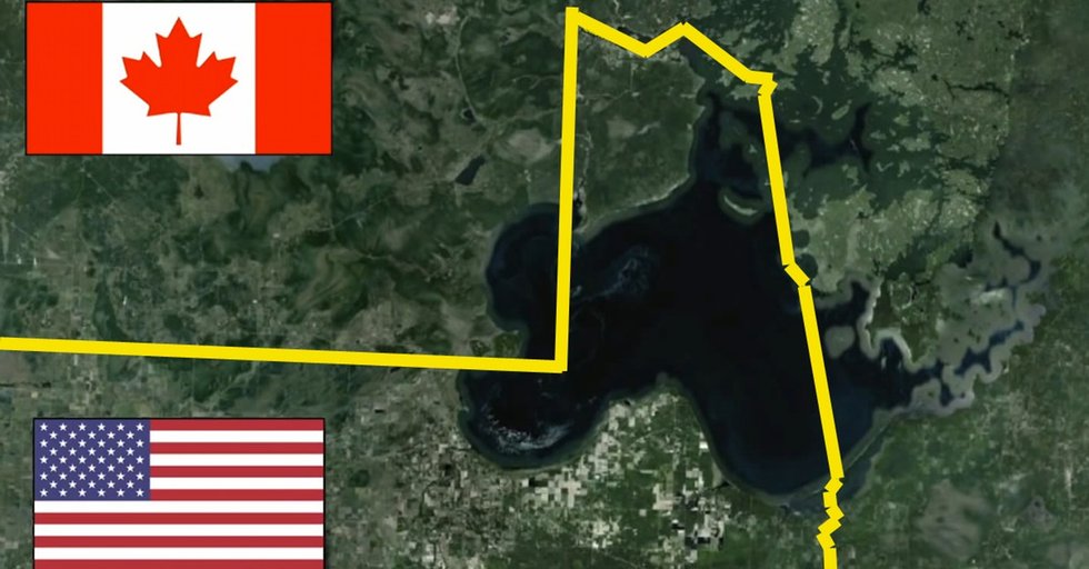 One Look At The United States-Canada Border Reveals Some Ridiculous ...