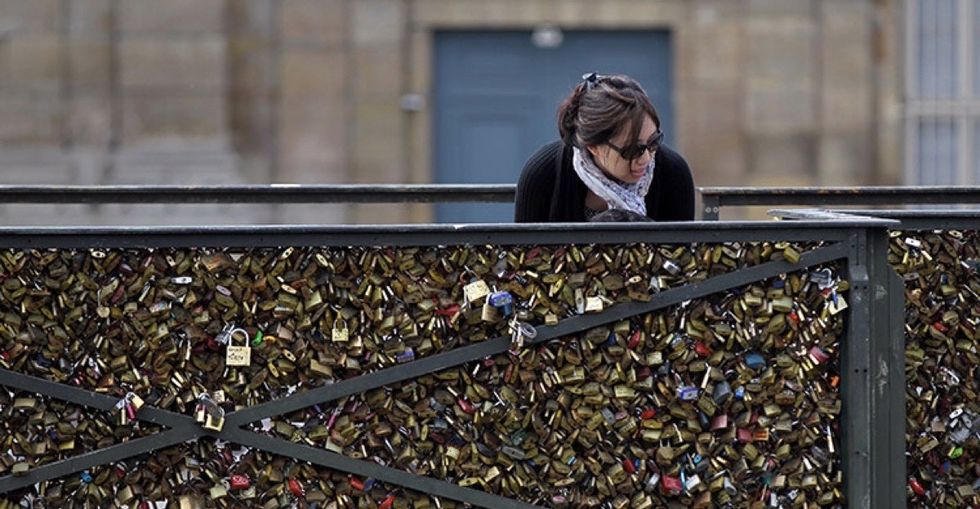 Love locks nearly destroyed this bridge, but the city is repurposing ...