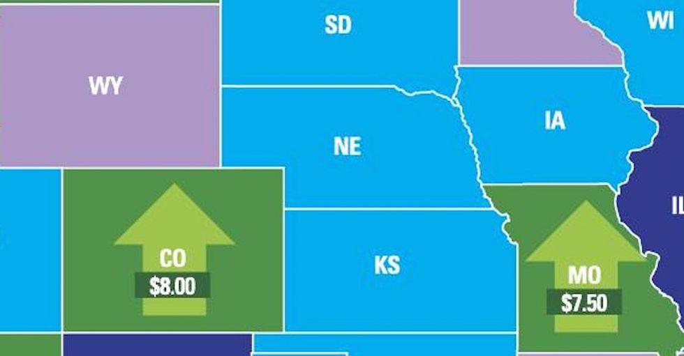Here’s A Map. If Your State Is Shaded Green, Folks Are Likely Doing ...
