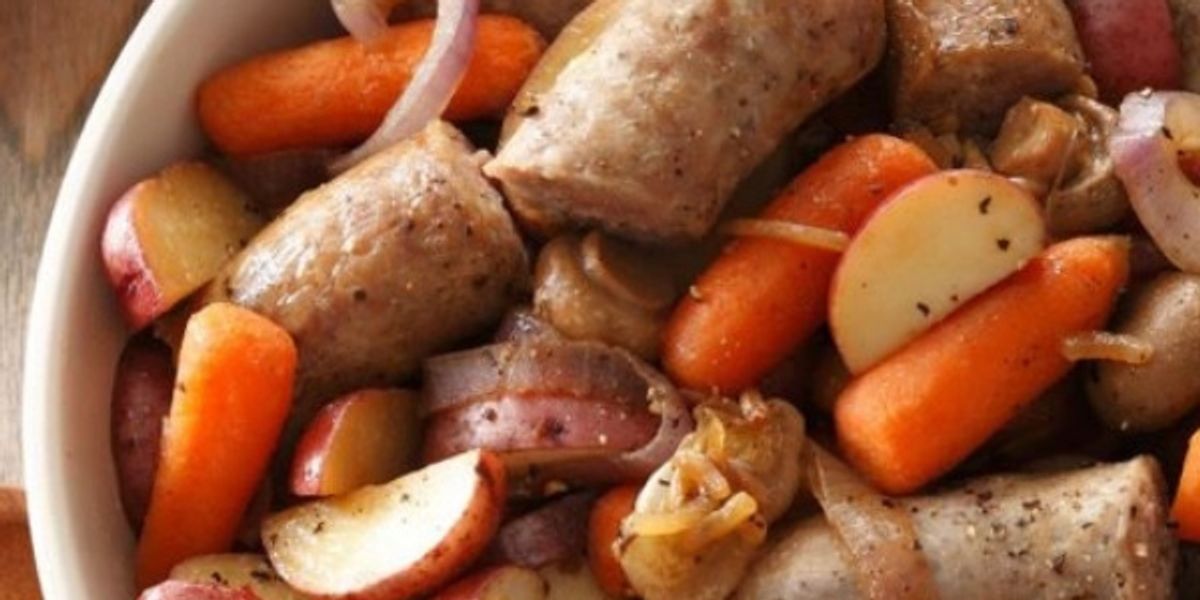 One Pot Bratwurst Dinner - My Recipe Magic