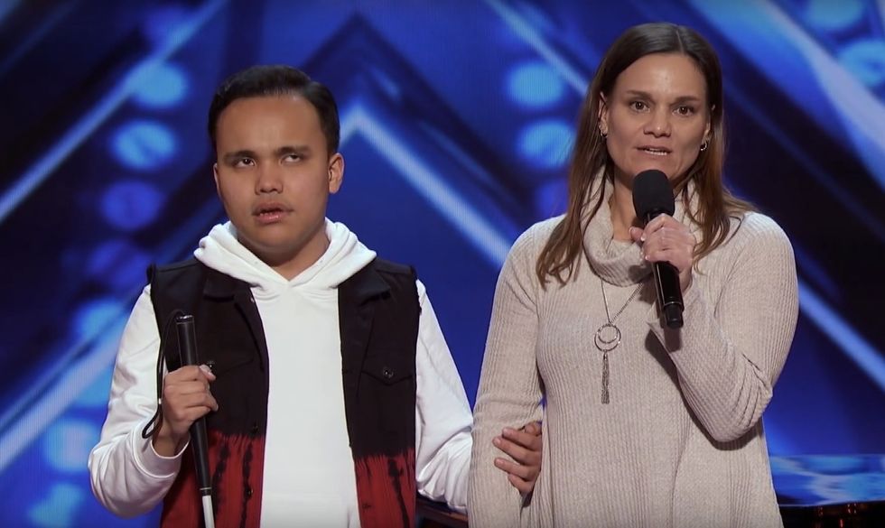 Blind, autistic performer helped to 'America's Got Talent' stage by his ...