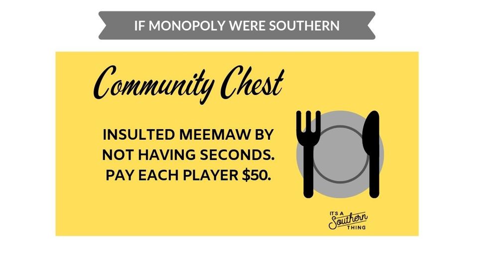 If Monopoly were Southern - It's a Southern Thing