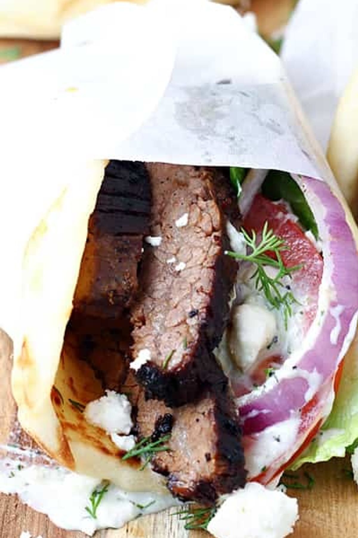 Steak Gyros with Tzatziki Sauce | Let's Dish Recipes - My Recipe Magic