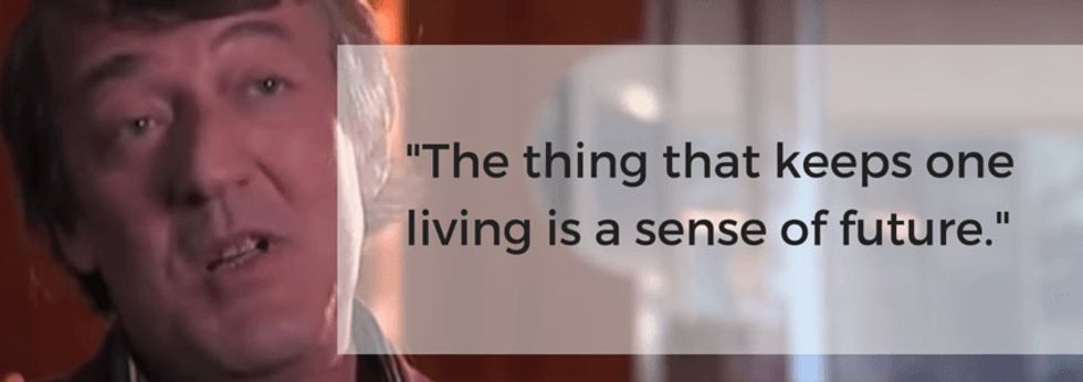 Stephen Fry's description of his depression is perfect because it is ...