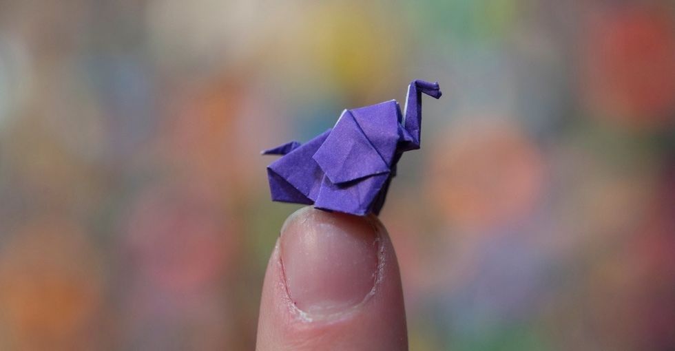 There's a Guinness World Record for origami elephants. The story behind ...
