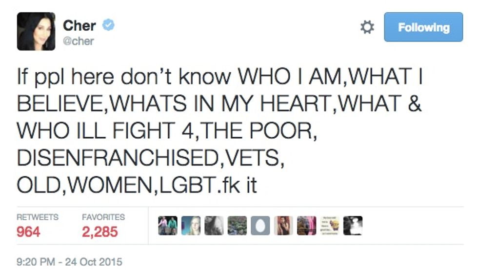 21 times Cher kept it real on Twitter. - Upworthy
