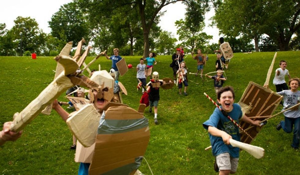 This camp lets kids show off their imagination and battle skills ...