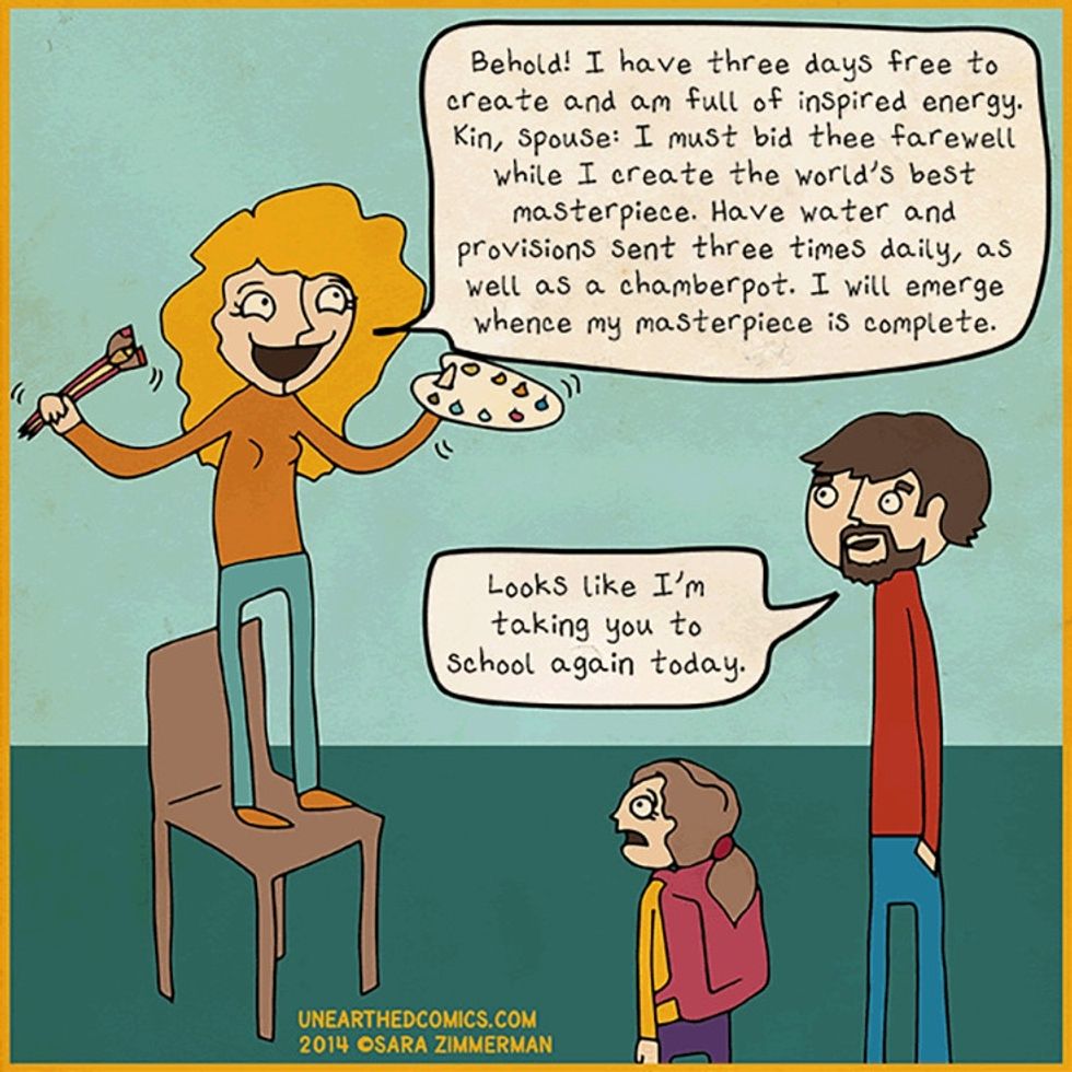 18 comics that explain how to be creative when your family and self ...
