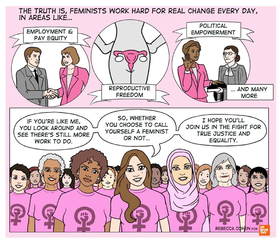 Feminism = fighting for equality for women. This comic breaks it down ...