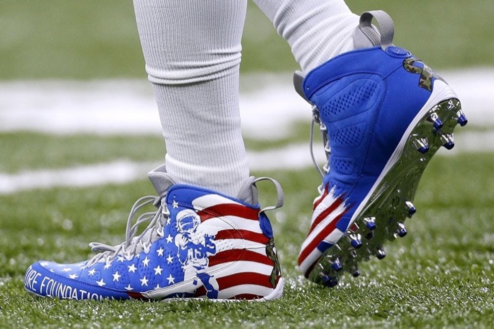 The NFL let players break a rule this weekend. About shoes. For a good ...