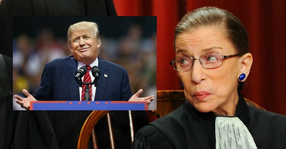 Ruth Bader Ginsburg got blunt about sexism's role in the 2016 election ...