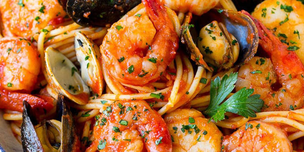 Seafood Pasta - My Recipe Magic