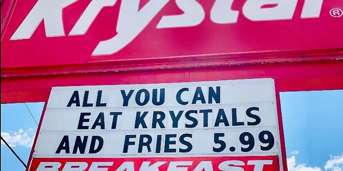 Krystal is now offering all-you-can-eat burgers and fries for $5.99 ...