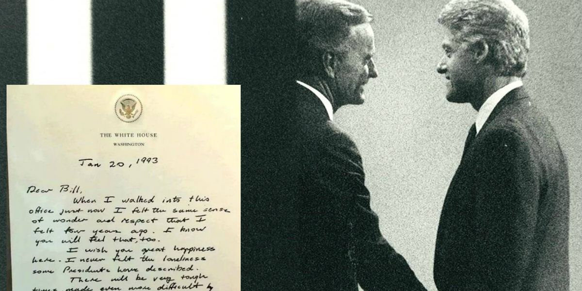 George H.W. Bush’s Letter To President Clinton Is A Masterclass In ...