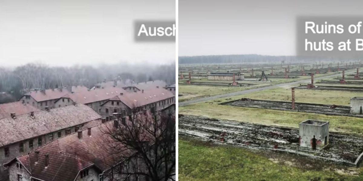 Drone Camera Captures Chilling Images Of Auschwitz - GOOD