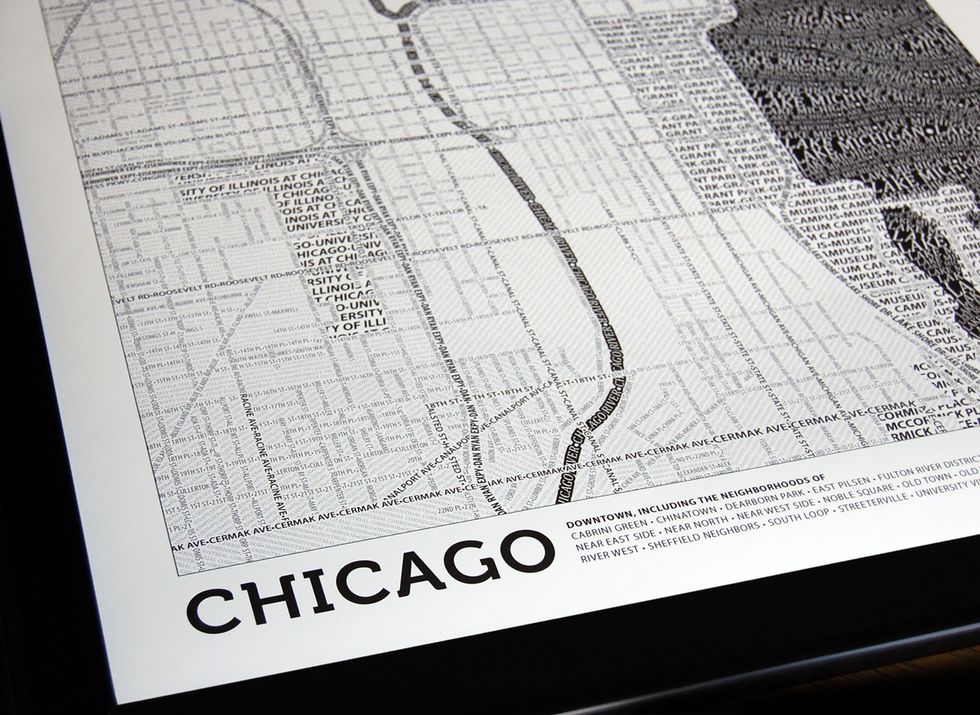 Typographic Maps: Artful Maps Made Entirely of Type - GOOD