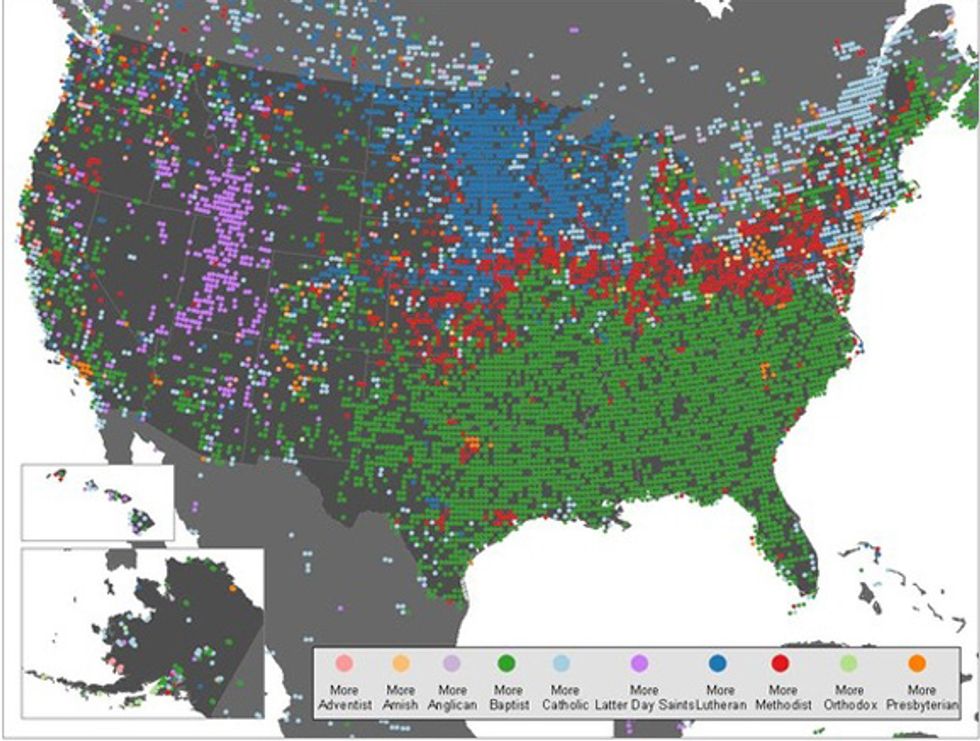 The Christianity Map - GOOD