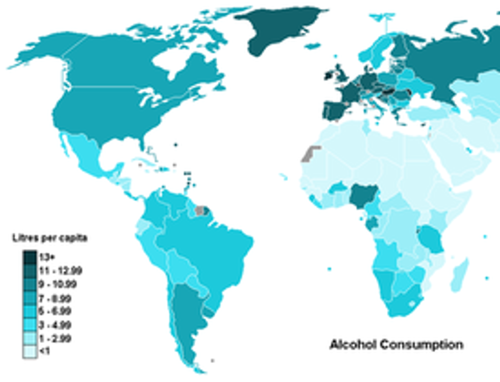 Alcohol Consumption Around the World - Good