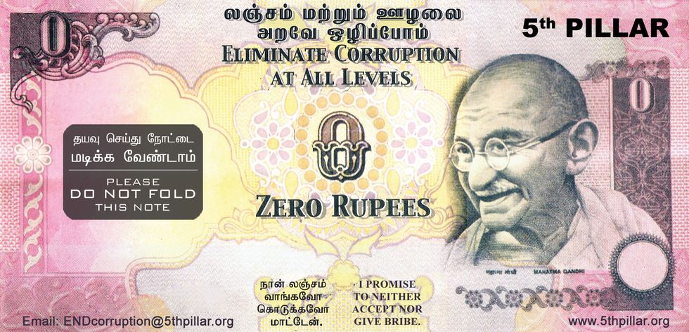 Zero Rupee Note Battles Corruption in India - GOOD