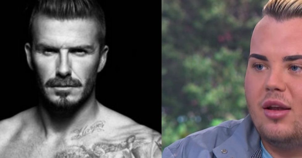 People Are Ridiculing Fan Who Spent $26,000 To Look Like David Beckham ...