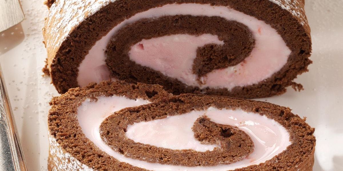 Chocolate Ice Cream Cake Roll - My Recipe Magic