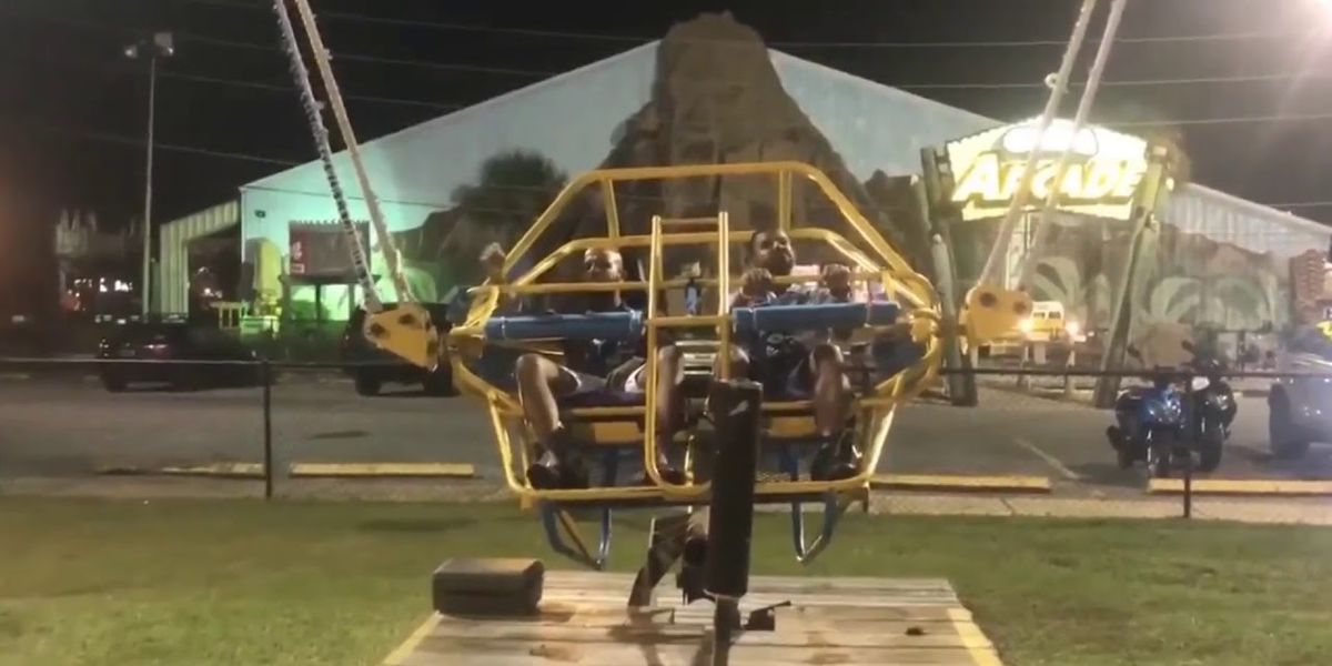 Watch Florida slingshot ride cable snap moments before passengers are ...