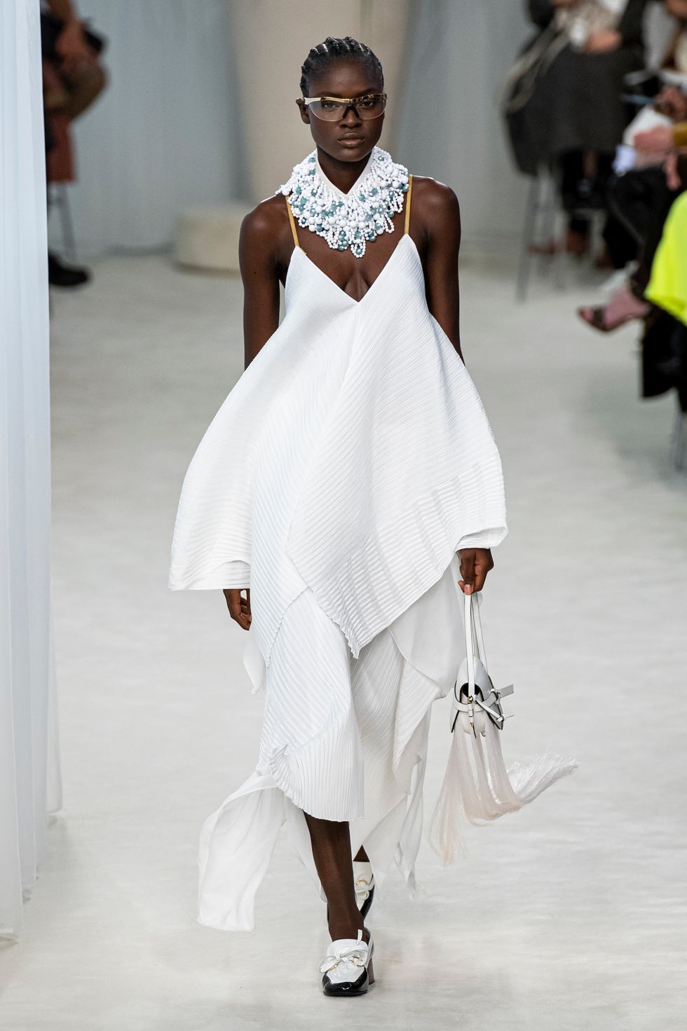 Loewe Showed Pannier Wide-Hipped Dresses for Spring 2020 - PAPER Magazine