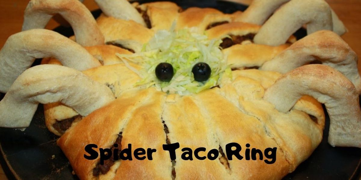 Spider Taco Ring - My Recipe Magic