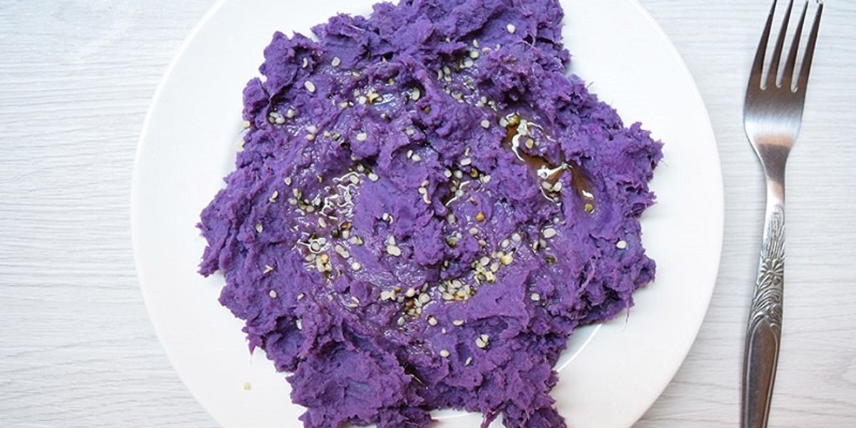 Mashed Purple Sweet Potatoes (Vegan) - My Recipe Magic