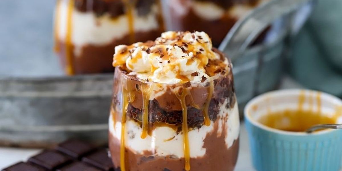 Chocolate Caramel Trifle - Suburban Simplicity - My Recipe Magic