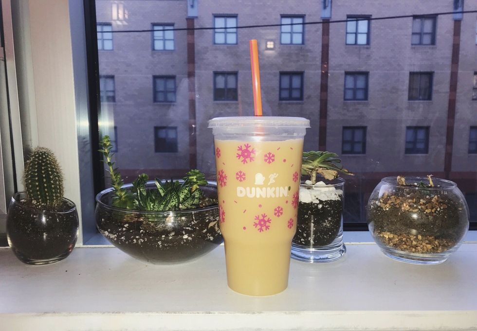 Dunkin's Toasted Gingerbread Latte Tastes Delicious